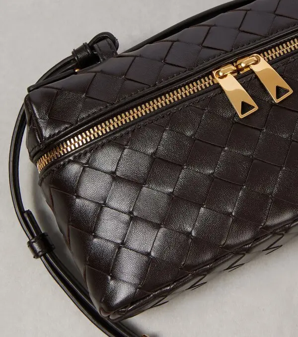 Bottega Veneta Bang Bang Intrecciato Leather Vanity Bag - Brown