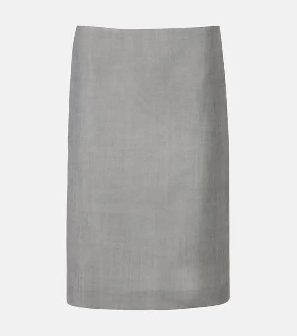 Calvin Klein Luna Wool Pencil Skirt
