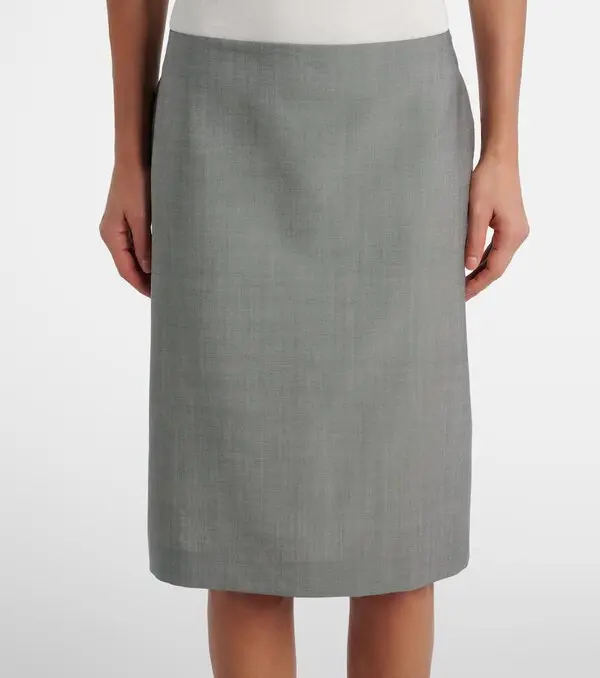 Calvin Klein Luna Wool Pencil Skirt