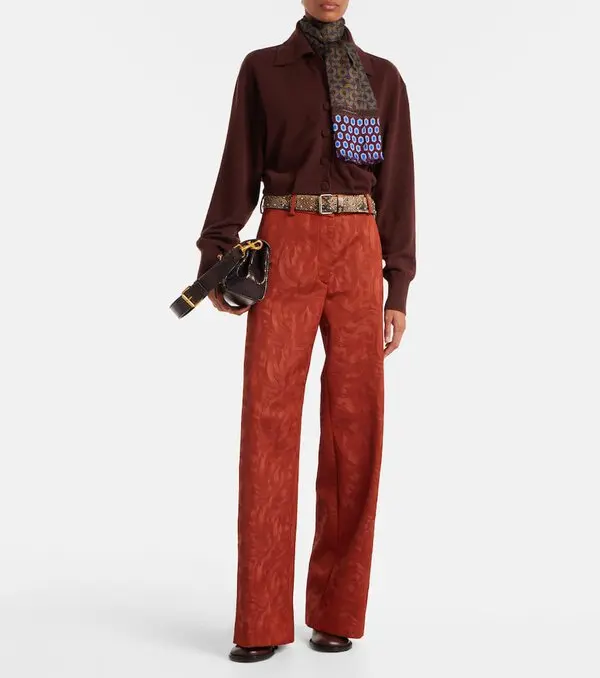 Dries Van Noten Cashmere Polo Cardigan