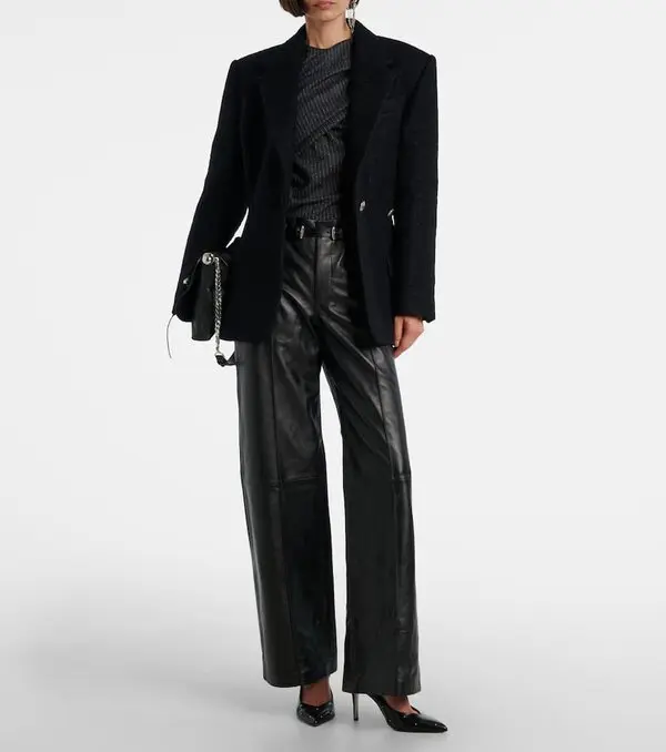 Isabel Marant Étoile Asna Chalk Stripe Wool And Cotton Top