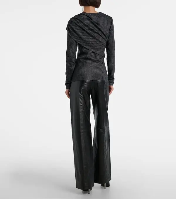 Isabel Marant Étoile Asna Chalk Stripe Wool And Cotton Top
