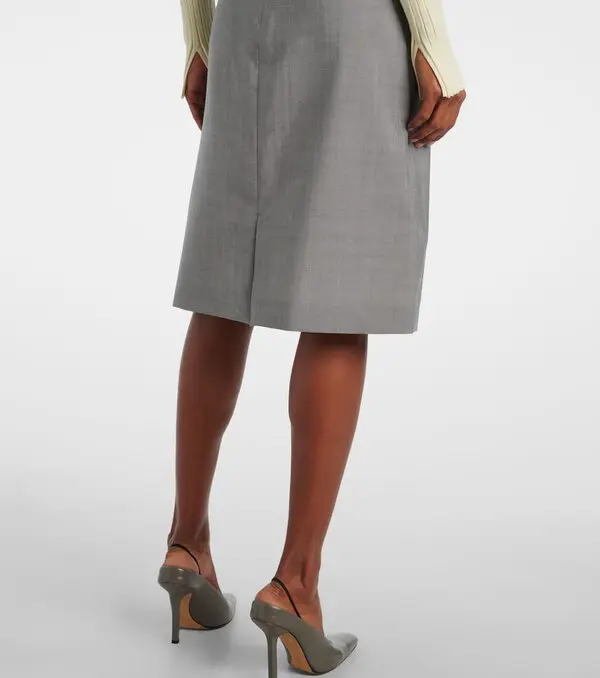Calvin Klein Luna Wool Pencil Skirt