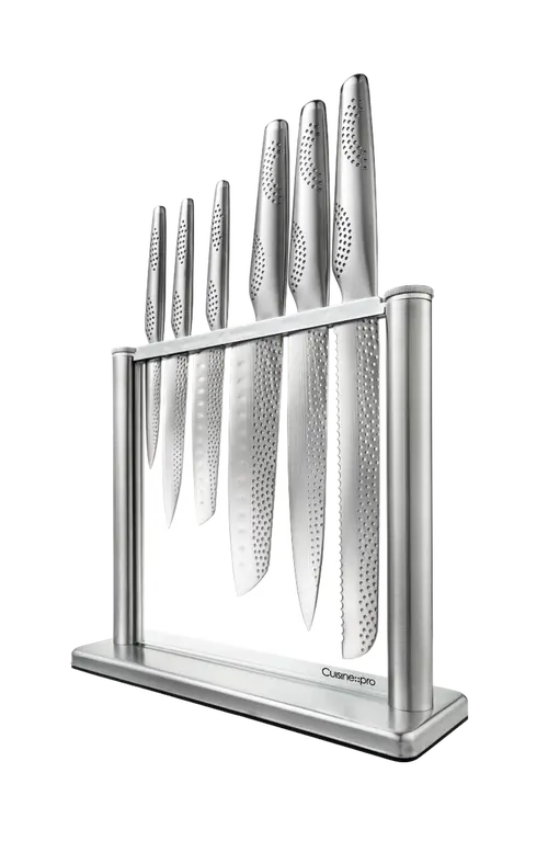 CUISINE::PRO® Id3® Samurai® Gozen 7-piece Knife Block - Silver