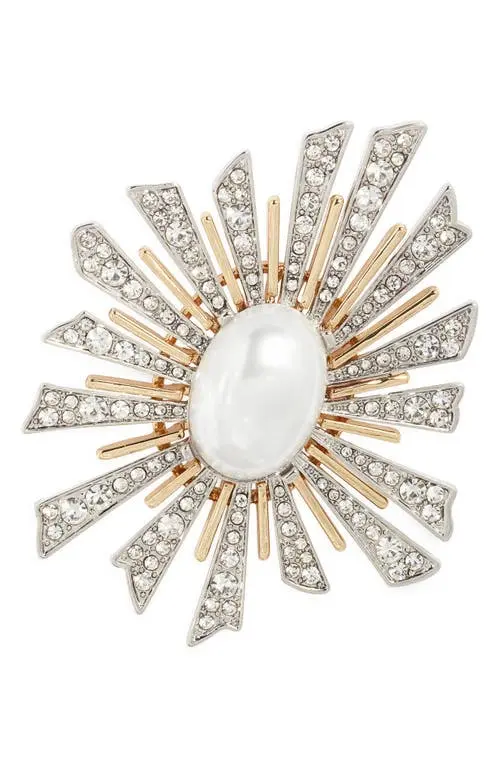 KENNETH JAY LANE Sunburst Pin - Gold
