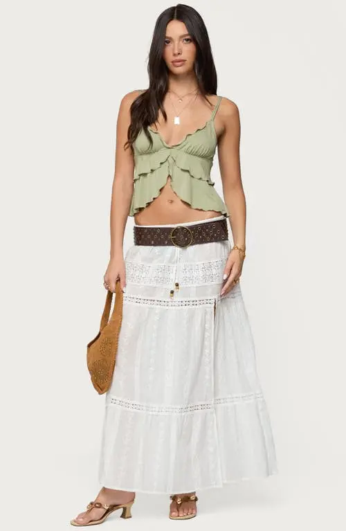 EDIKTED Kailan Ruffle Babydoll Camisole