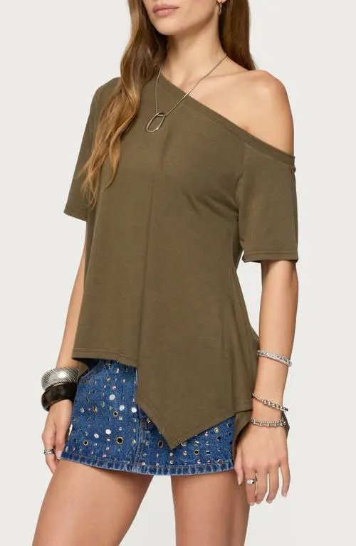 EDIKTED Oversized Handkerchief Hem Top