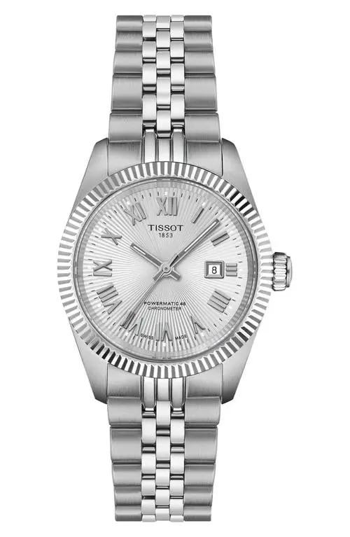 TISSOT Ballade Powermatic 48 Cosc Bracelet Watch - Silver
