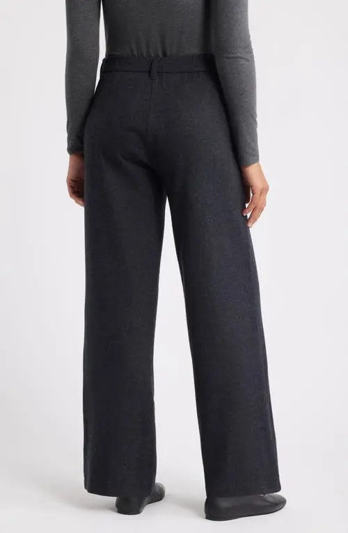 Eileen Fisher Wide Leg Virgin Wool Pants
