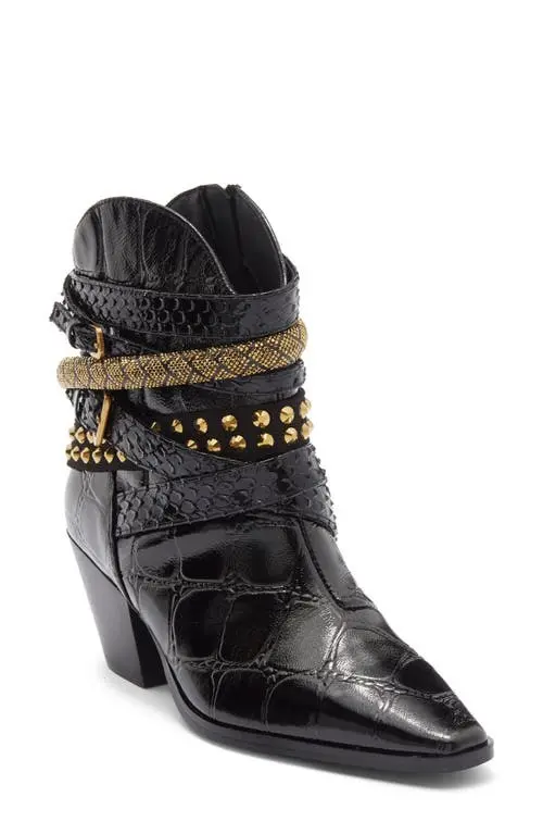 Kurt Geiger Multi Strap Western Bootie