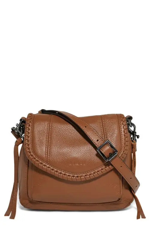 AIMEE All For Love Leather Crossbody Bag - Chestnut