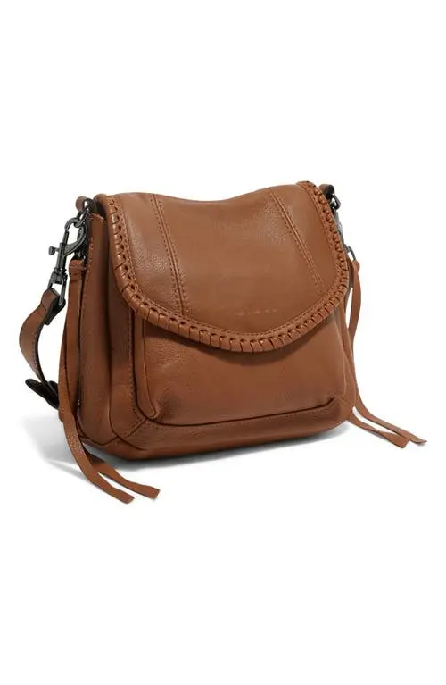 AIMEE All For Love Leather Crossbody Bag - Chestnut