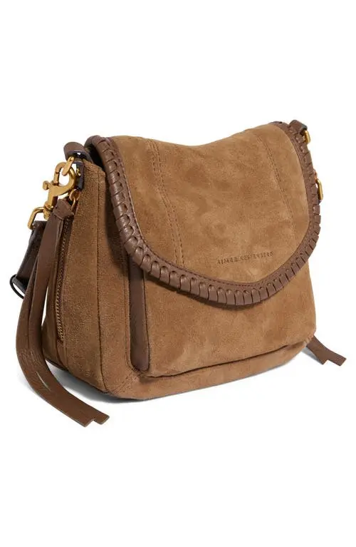 AIMEE All For Love Leather Crossbody Bag - Coffee Suede