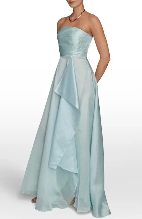 Donna Karan New York Strapless Ruched Bodice Gown