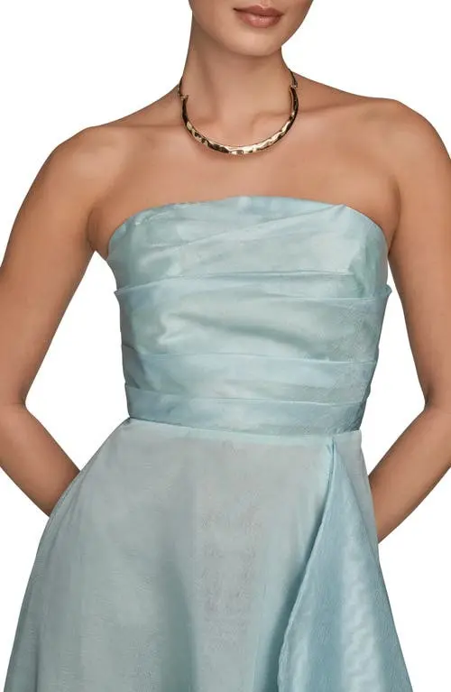 Donna Karan New York Strapless Ruched Bodice Gown