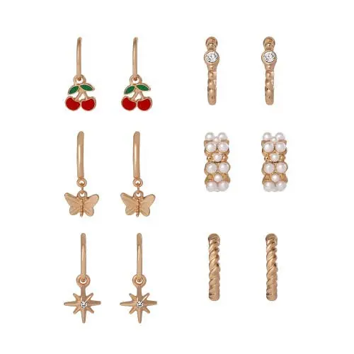 Jessica Simpson Earrings Set - Gold