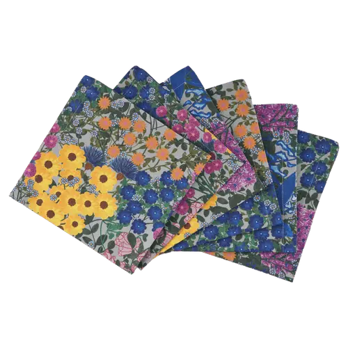 SOPHIE WILLIAMSON DESIGN Napkins Pré Fleuriset Of 6 - Blue