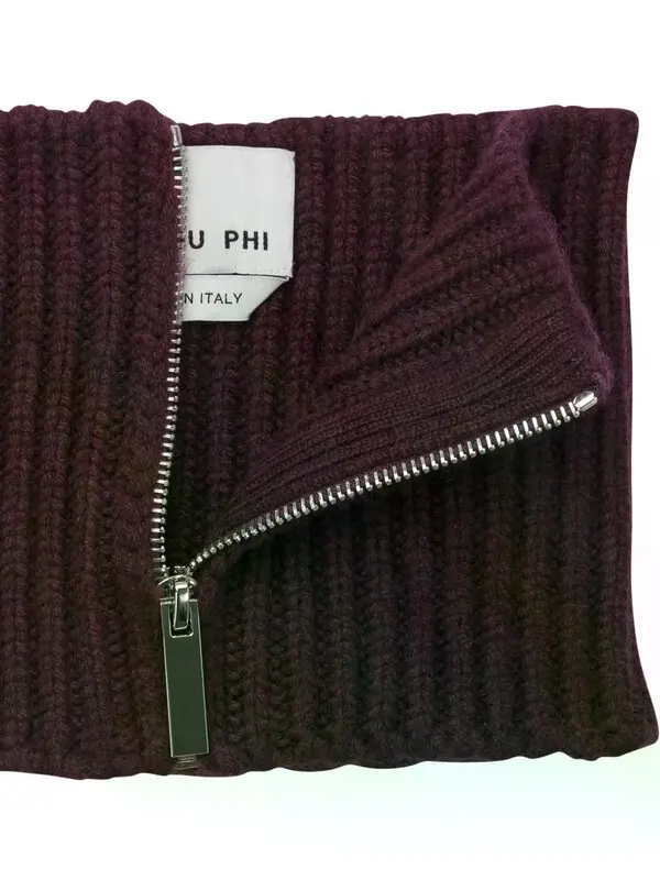 SA SU PHI Zip-up Neck Warmer - Red