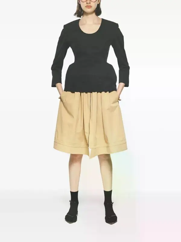 PUSHBUTTON Two-tone Panelled Shorts