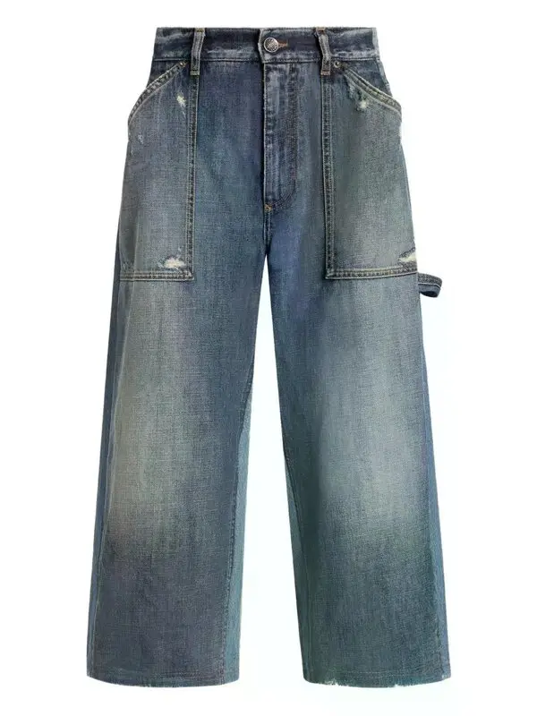 Dolce & Gabbana Distressed Cropped Jeans