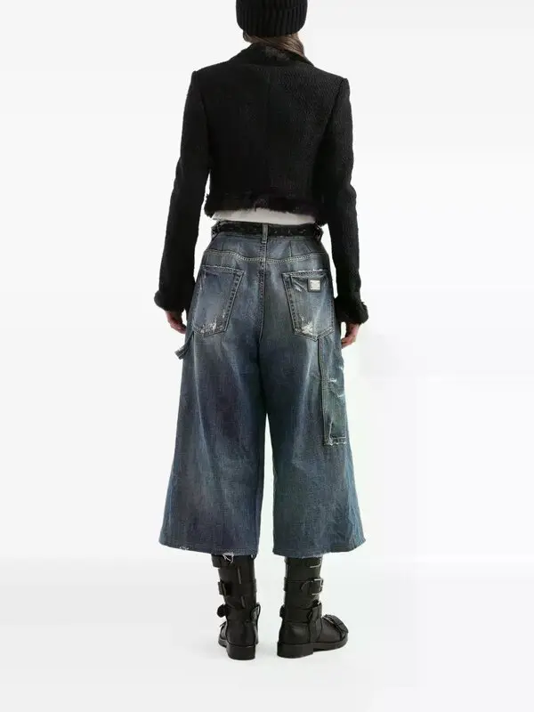 Dolce & Gabbana Distressed Cropped Jeans