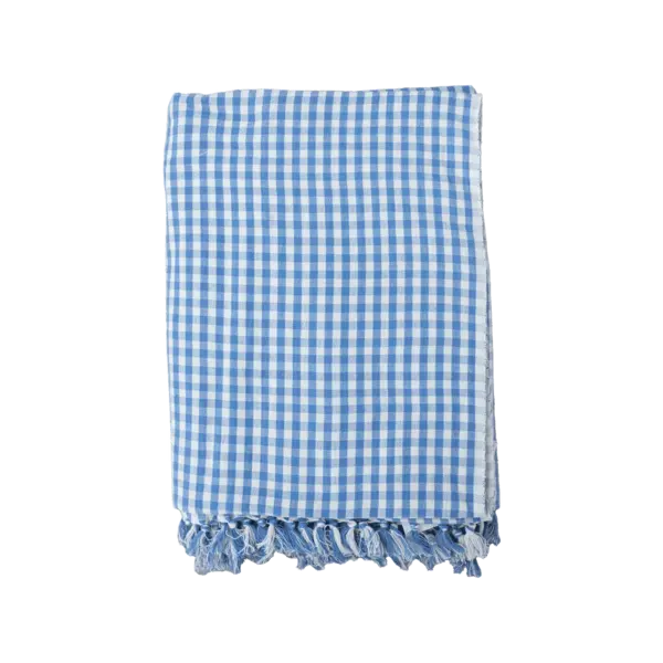 KD WEAVE Gingham Tablecloth - Chambray