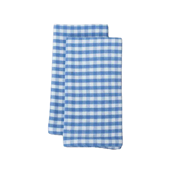 KD WEAVE Gingham Napkinset Of 2 - Chambray