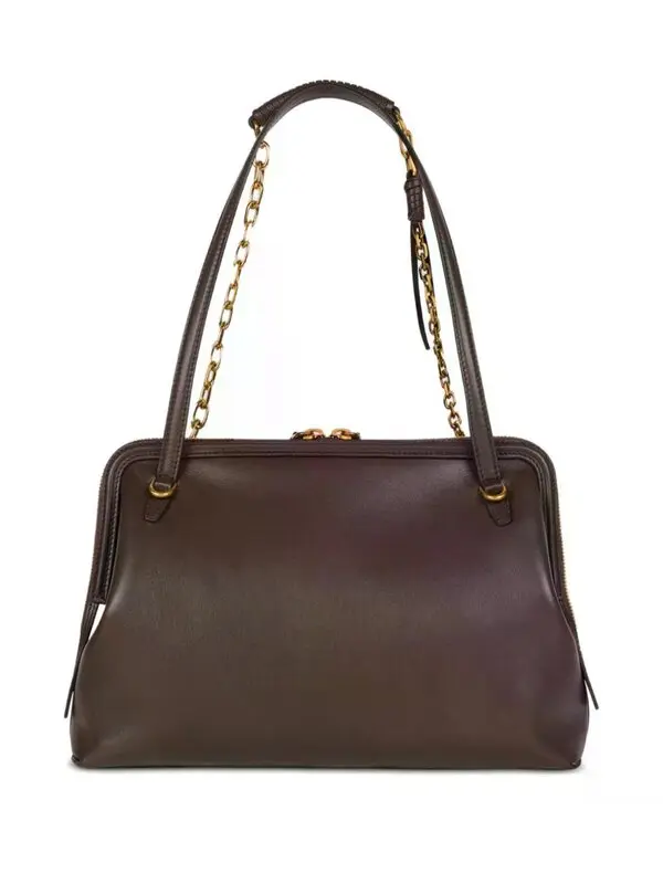 Etro Chain-trimmed Leather Shoulder Bag