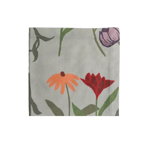 SOPHIE WILLIAMSON DESIGN Napkins Picnic On The Meadow Offcut Versionset Of 6 - White