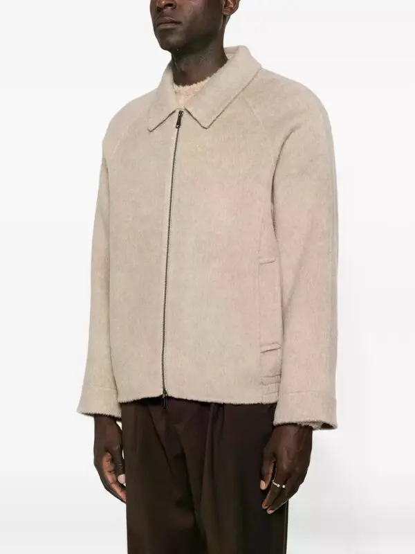 AMARANTO Zip-up Welt-pocket Jacket