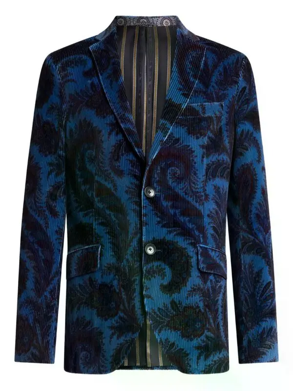 Etro Ribbed Paisley Blazer