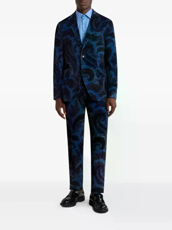 Etro Ribbed Paisley Blazer