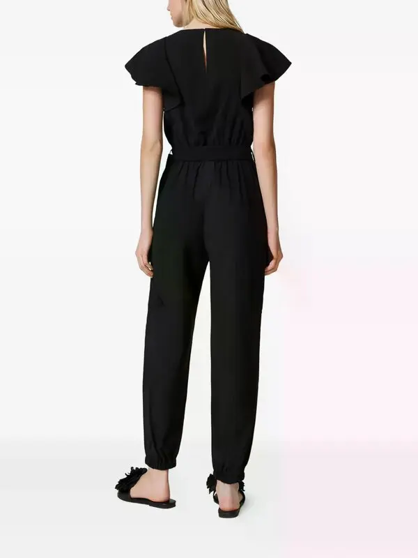 TWINSET Flutter-sleeved Cargo Jumpsuit