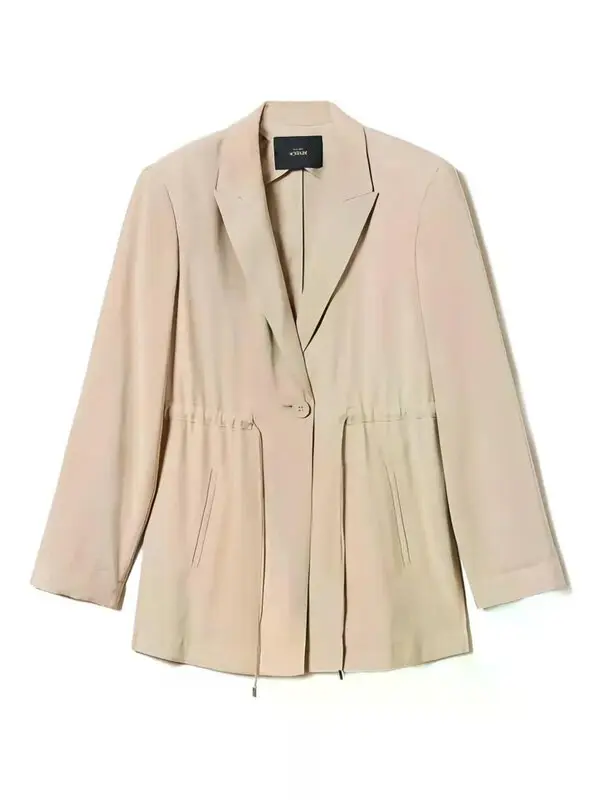 TWINSET Single-breasted Blazer With Drawstring Waist