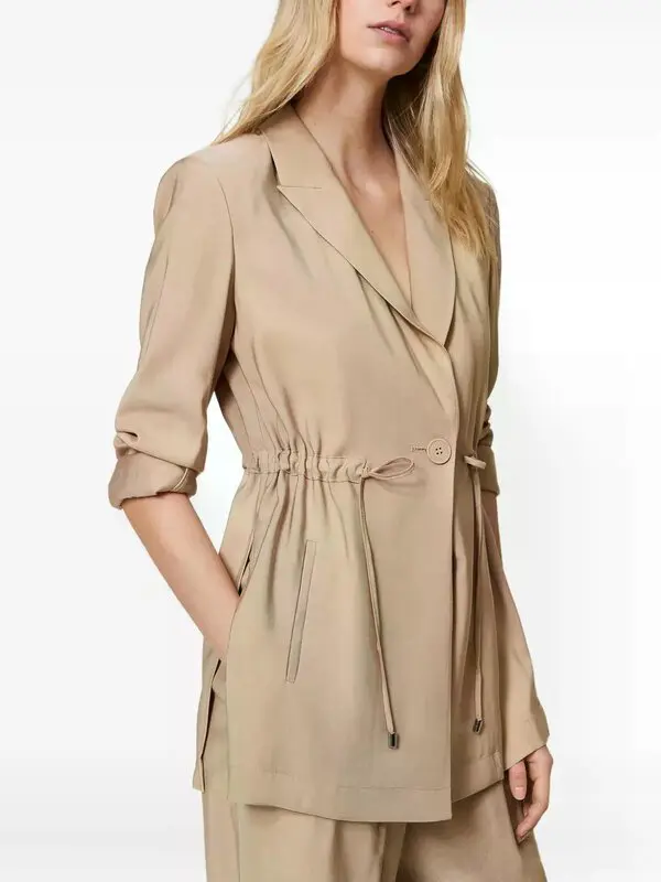 TWINSET Single-breasted Blazer With Drawstring Waist