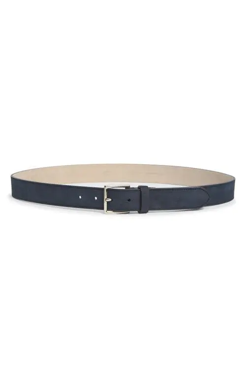 Vince Nubuck Leather Belt - Coastal/palladium