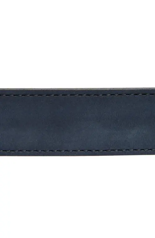 Vince Nubuck Leather Belt - Coastal/palladium