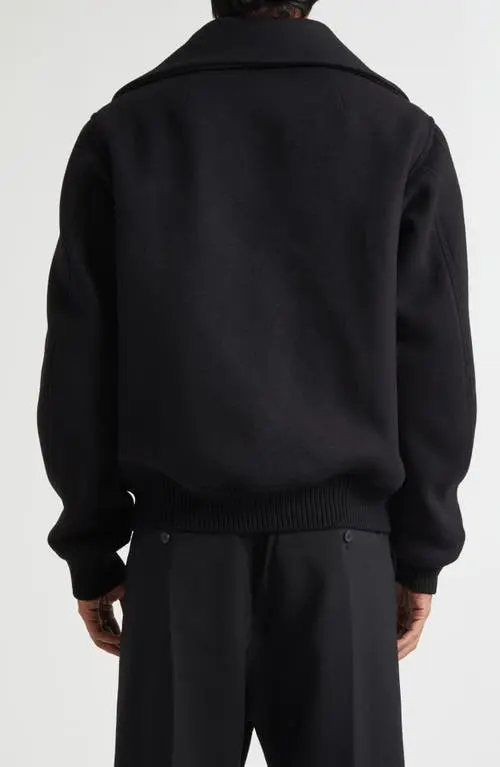 Rick Owens Blixa Dracucollar Wool Jacket