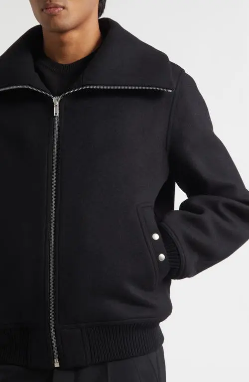 Rick Owens Blixa Dracucollar Wool Jacket