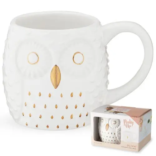 PINKY UP (ACCESSORIES) Olivia Ceramic Owl Mug