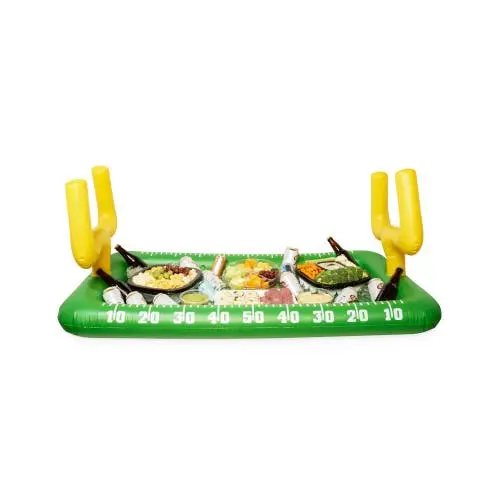 TRUEZOO Football Field Inflatable Cooler Bar - Green