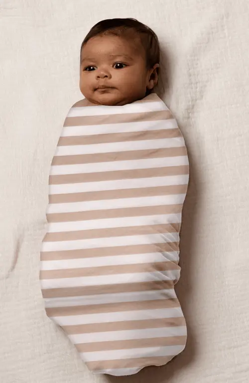 KINDRED BRAVELY Swaddle Blanket - Fawn Stripe