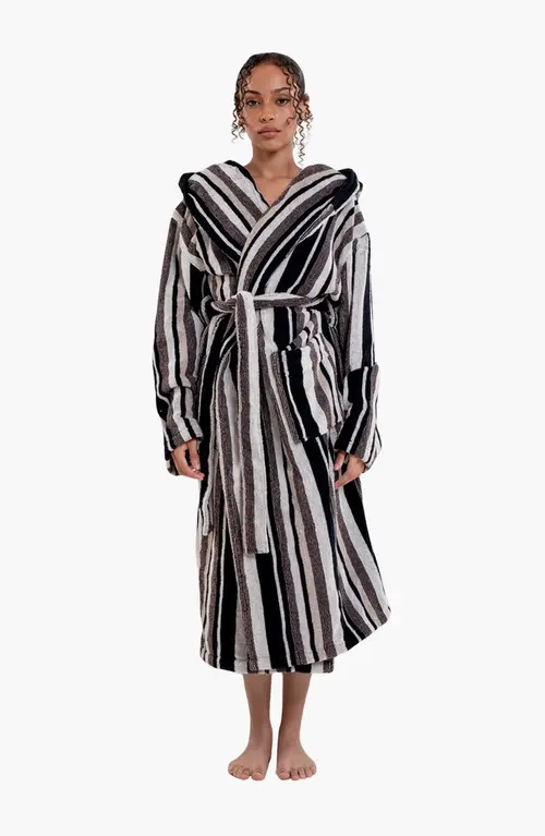 ITALIC Ultraplush Australian Cotton Bathrobe - Multi Stripe