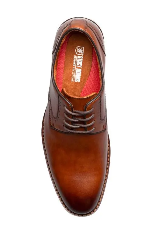 STACY ADAMS Benson Plain Toe Derby - Brandy