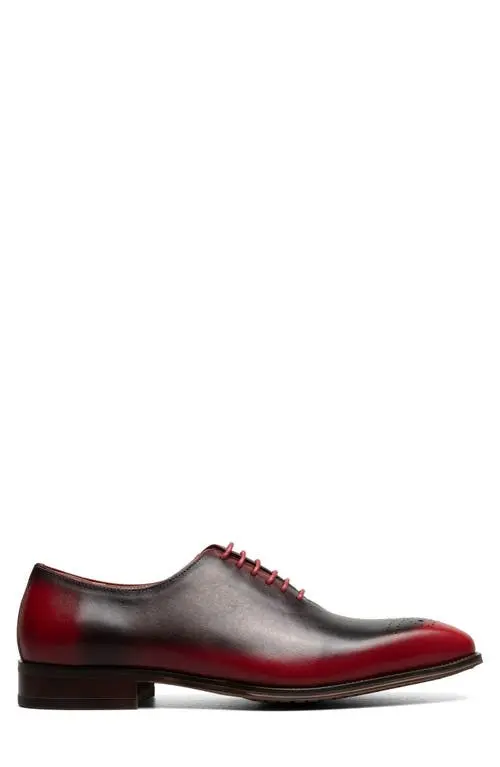 STACY ADAMS Hallquist Embellished Toe Wholecut Shoe - Red
