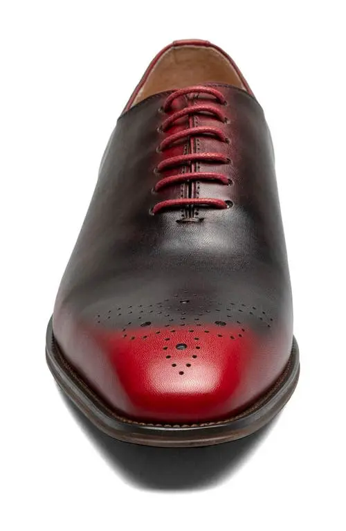 STACY ADAMS Hallquist Embellished Toe Wholecut Shoe - Red