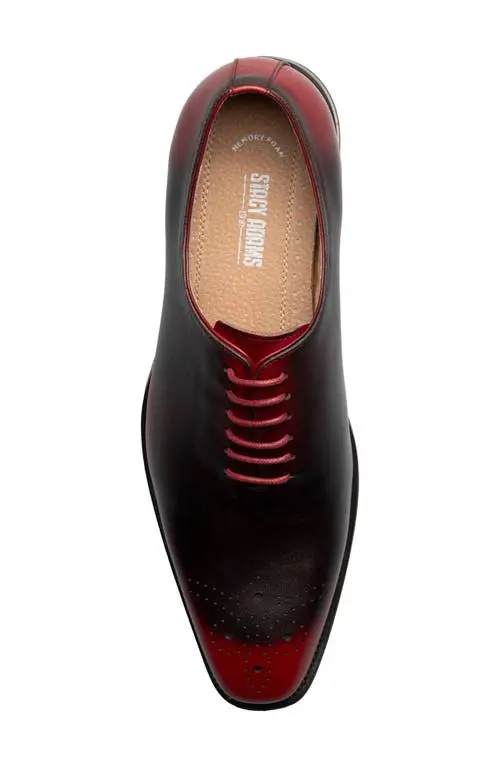 STACY ADAMS Hallquist Embellished Toe Wholecut Shoe - Red