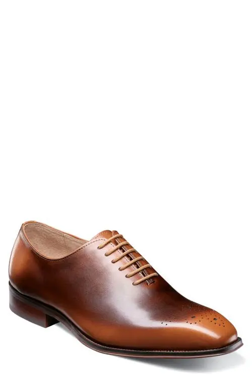 STACY ADAMS Hallquist Embellished Toe Wholecut Shoe - Toffee