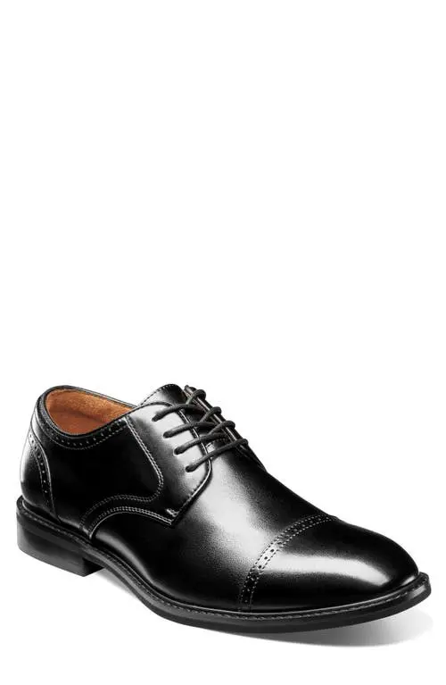 STACY ADAMS Bailey Cap Toe Derby - Black