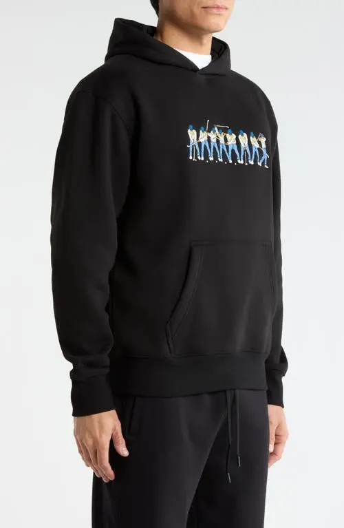 EASTSIDE GOLF Sequence Embroidered Hoodie - Black